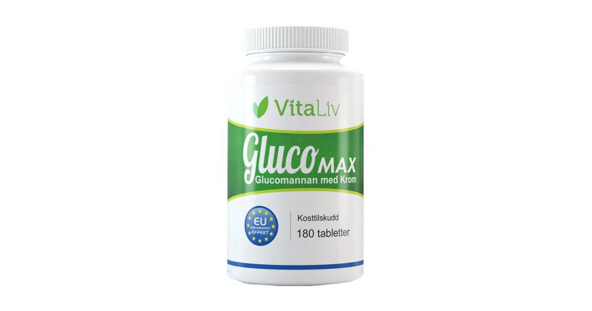 GlucoMax – kosttillskott med glucomannan och krom